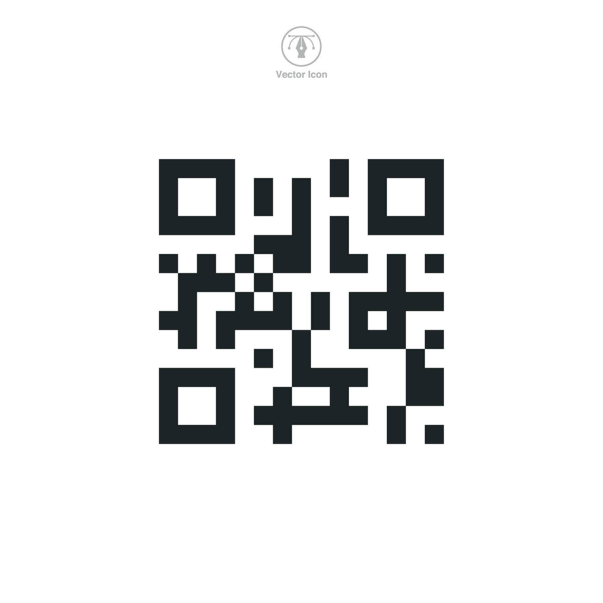 Scan Qr Code Icon Barcode Icon Symbol Vector Illustration Isolated On White Background 34948991