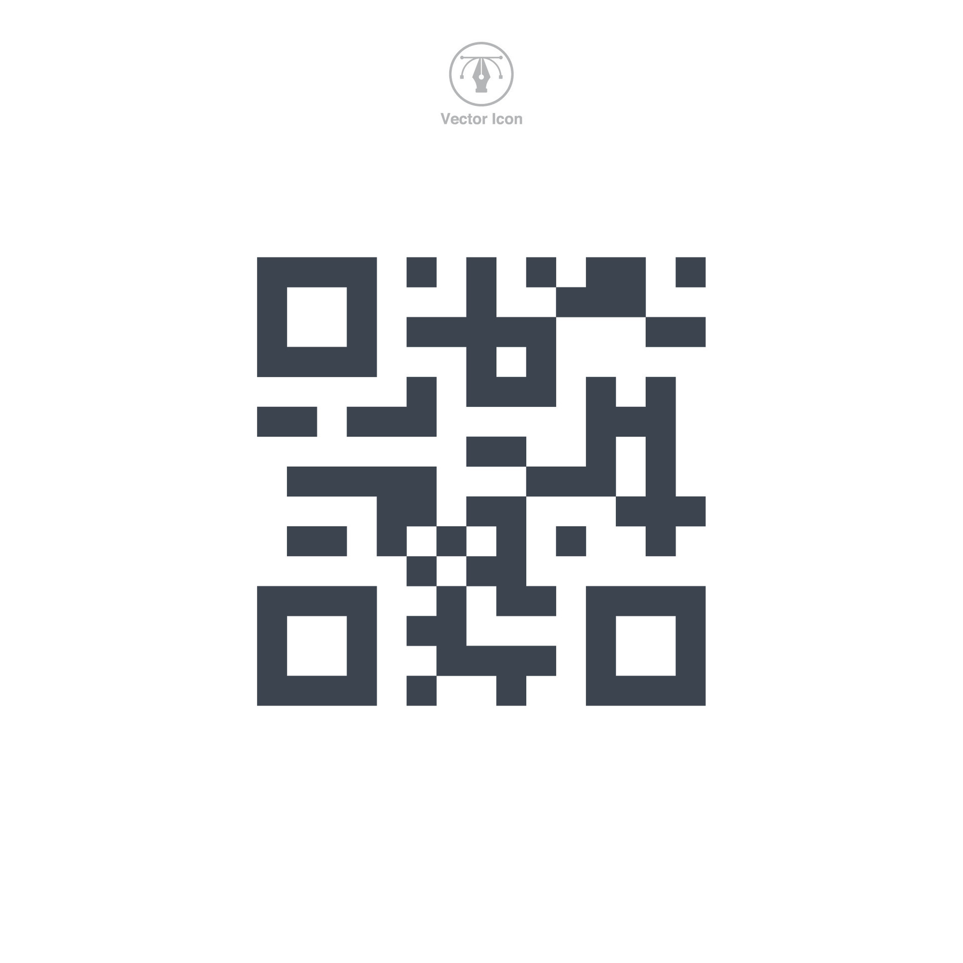 Scan Qr Code Icon Barcode Icon Symbol Vector Illustration Isolated On White Background 34949014