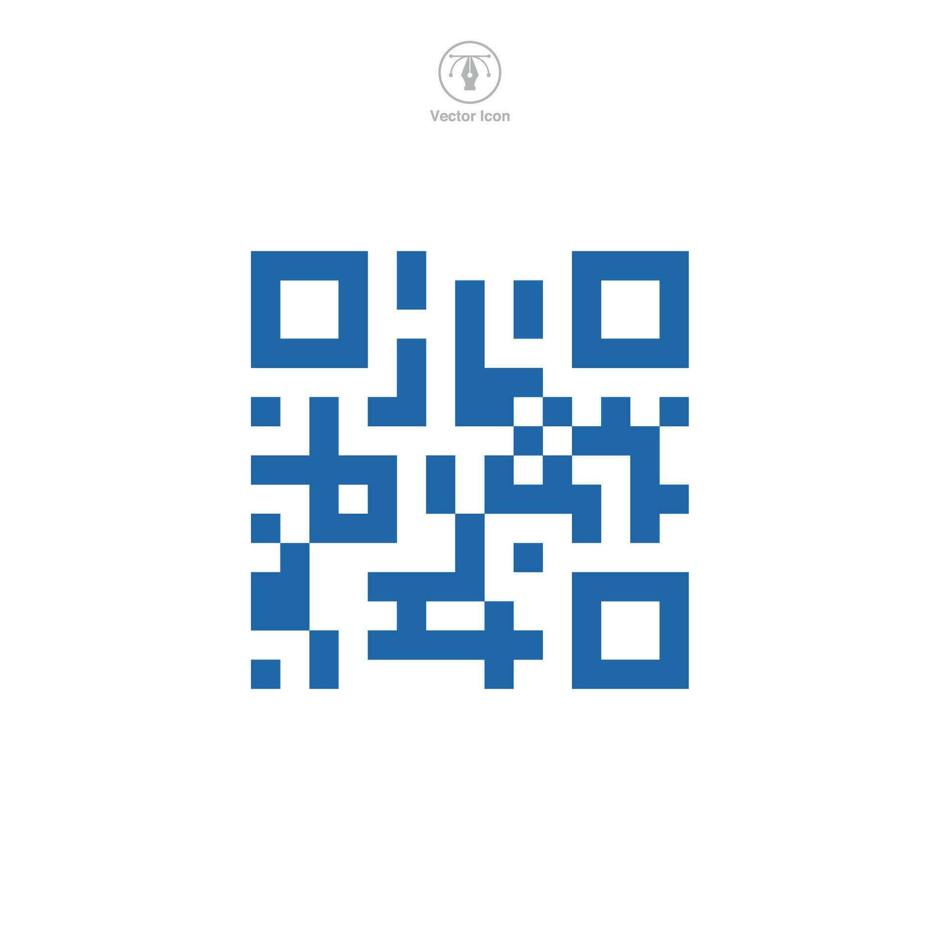 scan qr code icon. Barcode icon symbol vector illustration isolated on ...