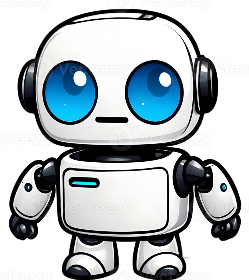 AI generated cartoon robot illustration 34949120 PNG