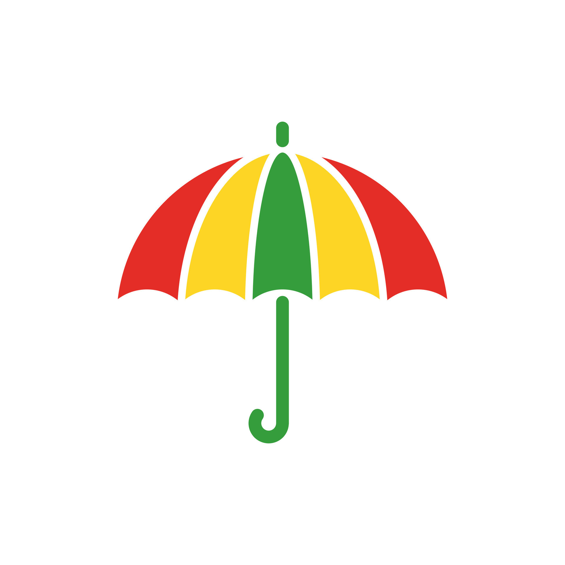 Simple Flat Colorful Umbrella Icon Illustration Design, Unique Umbrella ... Simple Flat Colorful Umbrella Icon Illustration Design, Unique Umbrella ...