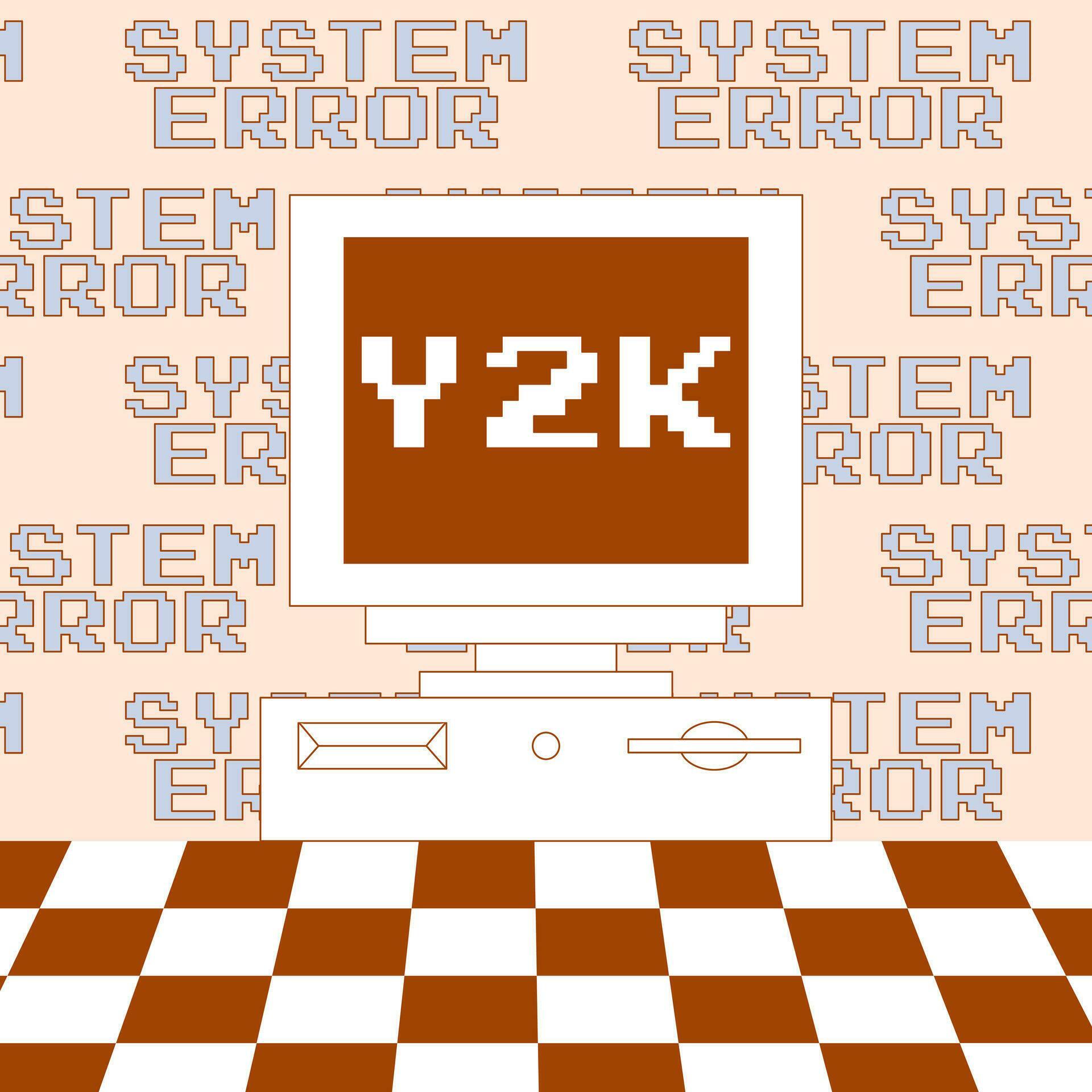 User Interface y2k card. Personal computer in flat style. Nostalgia pc elements and operating ...