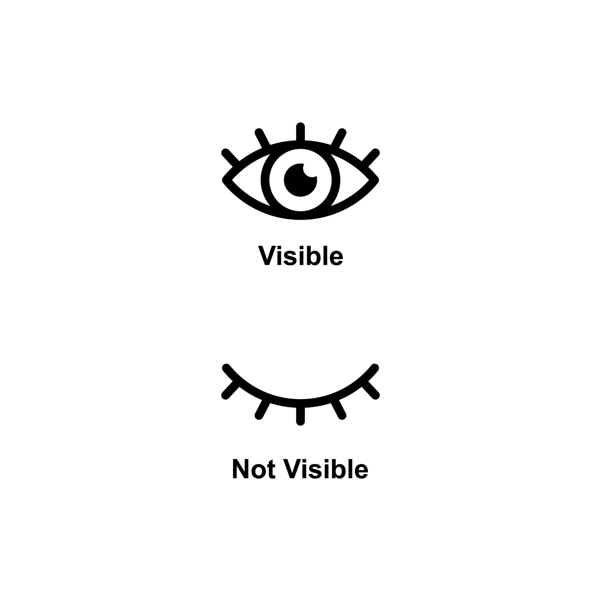 visible and not visible icon illustration design, modern eye symbol ... visible and not visible icon illustration design, modern eye symbol ...