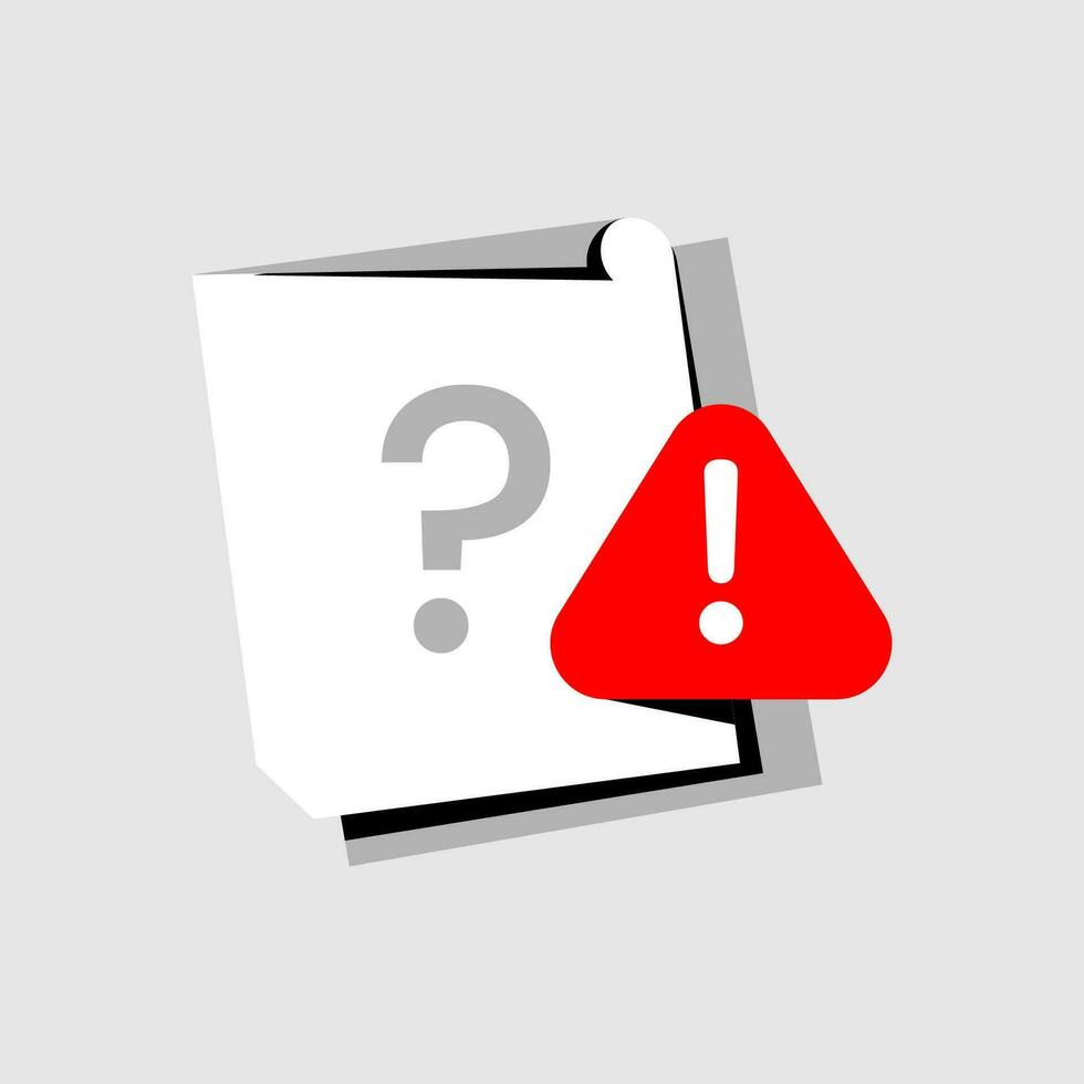 File Does Not Exist Document Is Incomplete Concept Illustration Flat Design Vector Modern