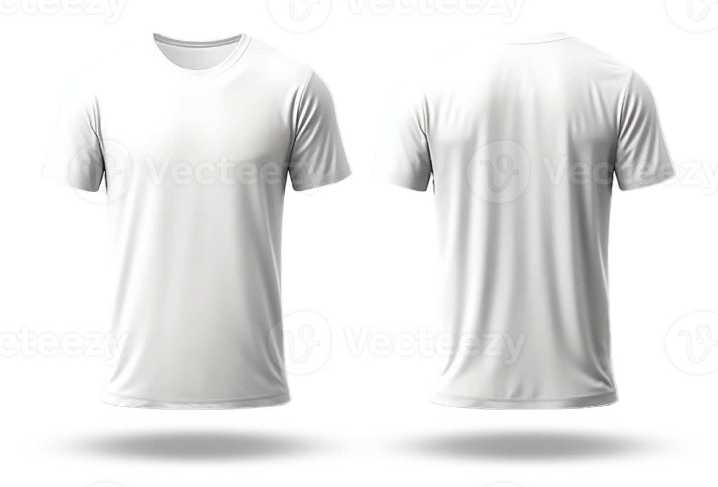 Ai Generated Plain White T Shirt Mockup Design Front And Back Views