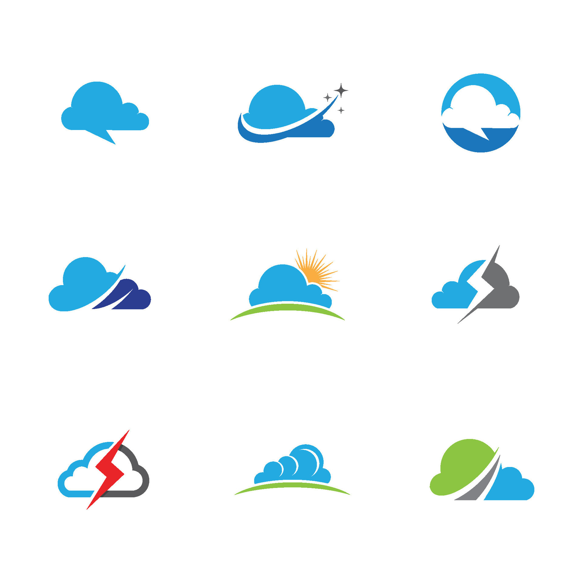 Cloud template vector 34953098 Vector Art at Vecteezy