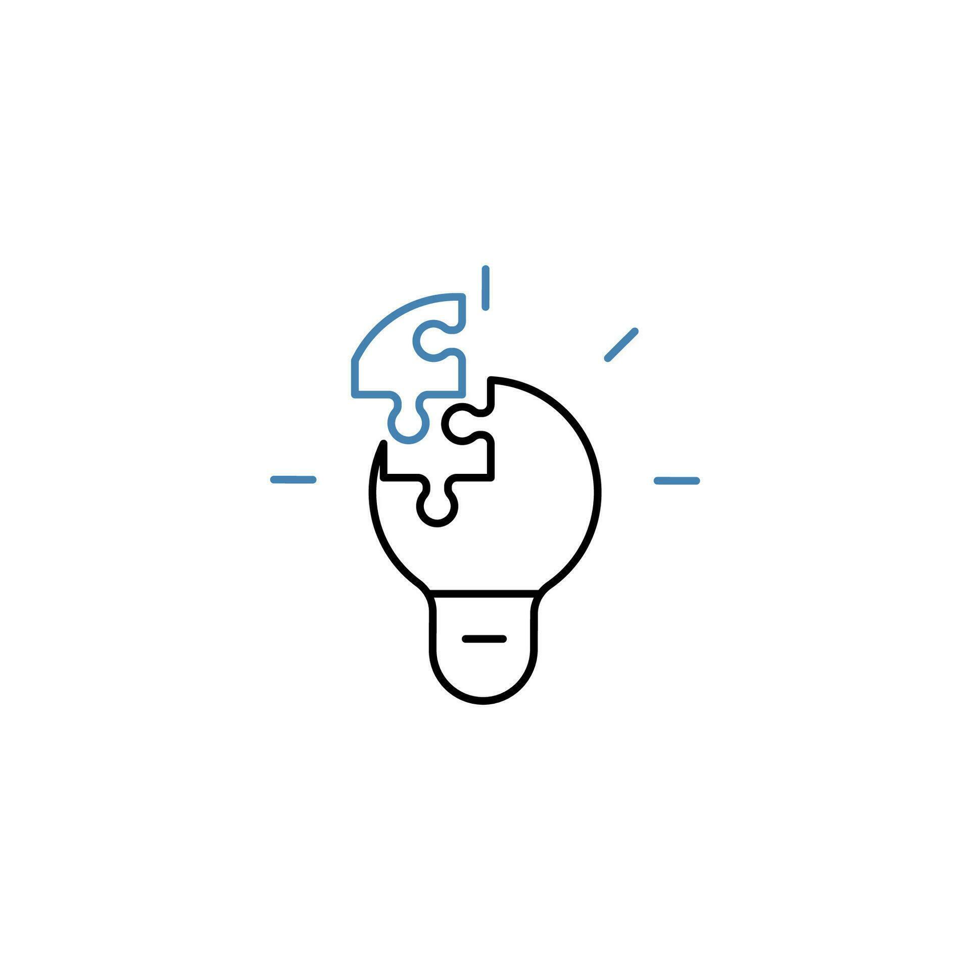 problem solving concept line icon. Simple element illustration. problem ...