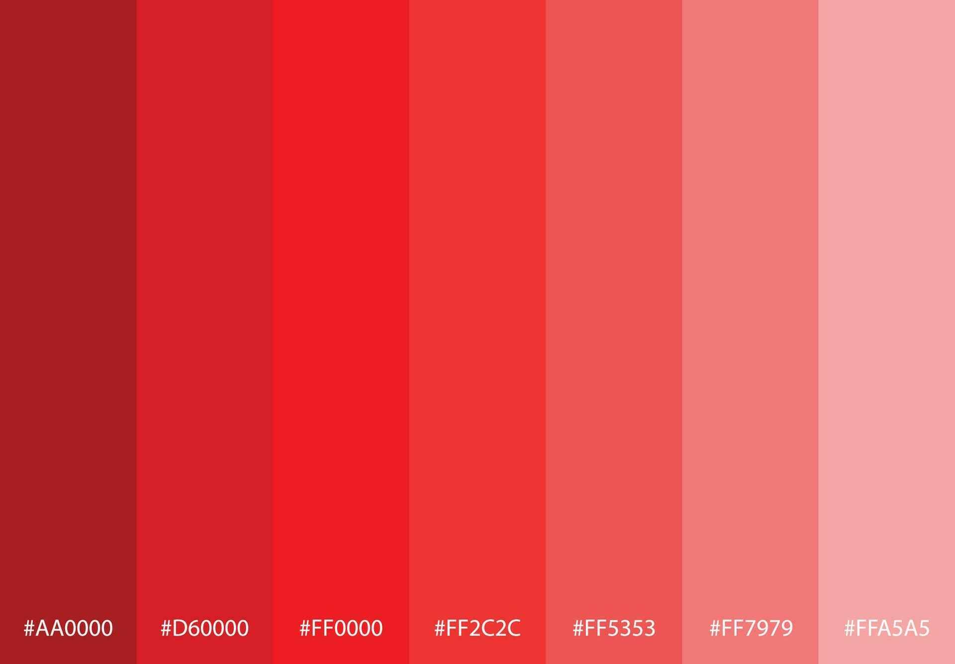 Red Gradient Color Palette 34957233 Vector Art at Vecteezy