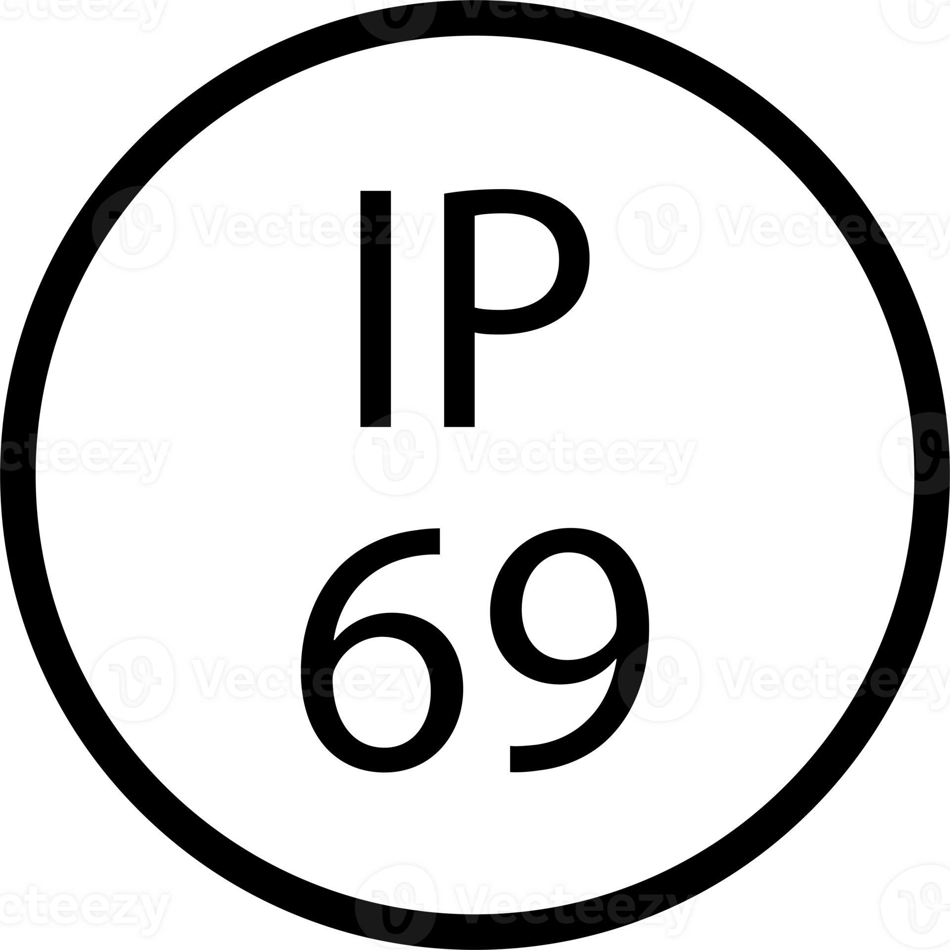 IP69 standard waterproof icon for graphic design, logo, website, social ...