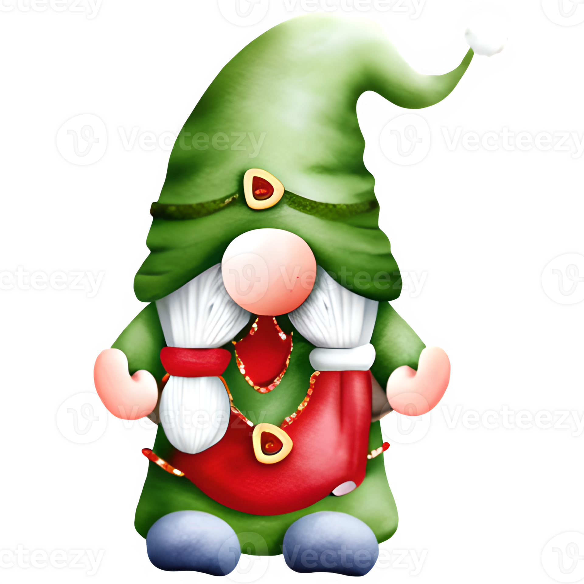 Ai Generated Christmas Gnome Clipart Illustration 34959374 Png