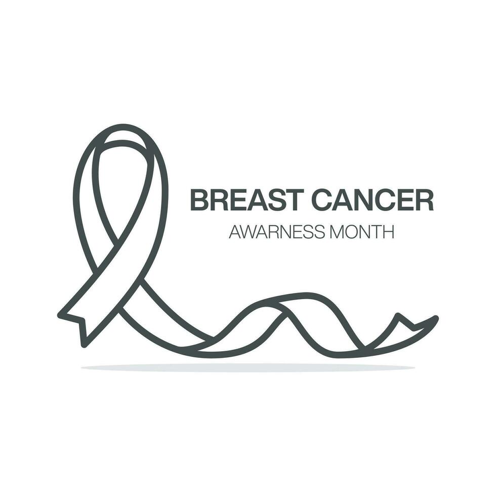 Breast Cancer Awareness Month Simple Modern Poster Background Design