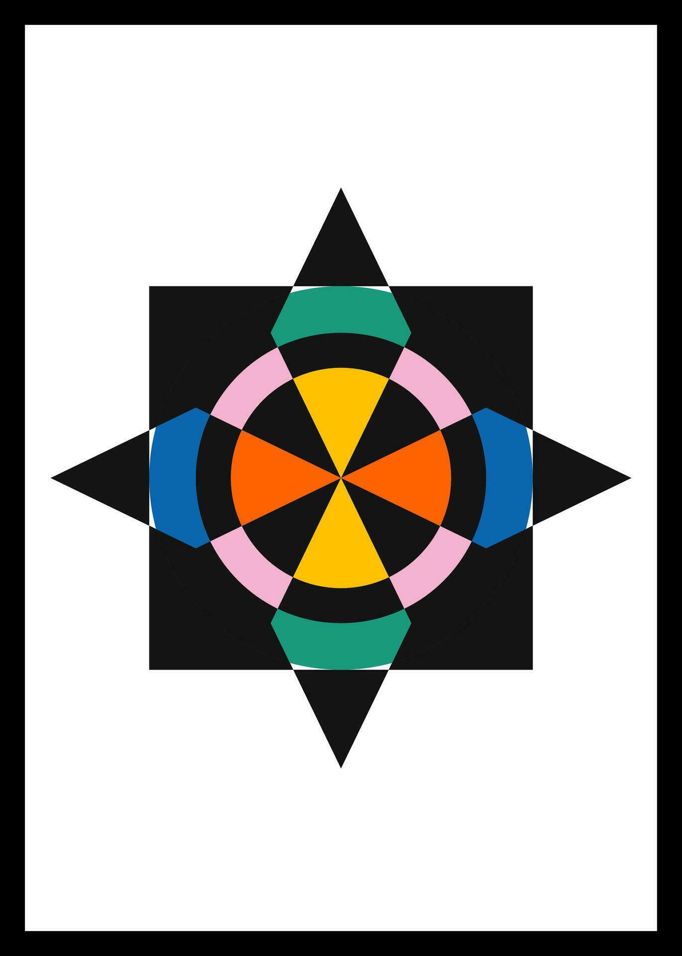 Minimal retro geometric design posters. Contemporary art wall ...