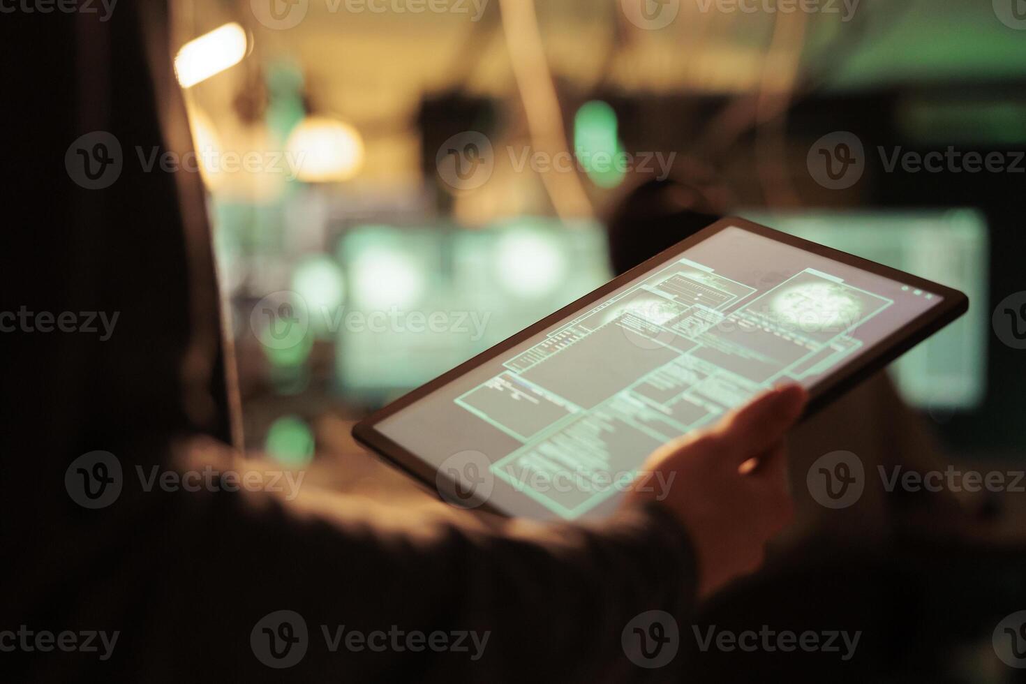 Access granted message on digital tablet screen, successful password ... Access granted message on digital tablet screen, successful password ...
