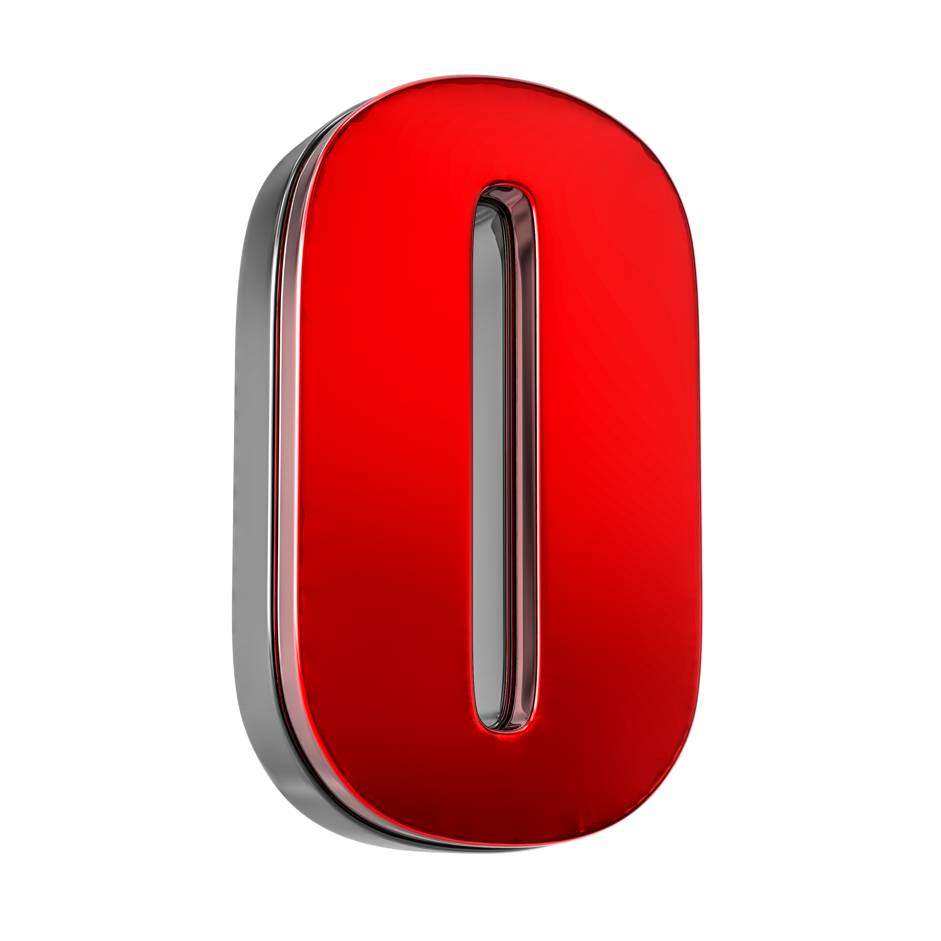 0 0 número rojo 3d 34973799 PNG