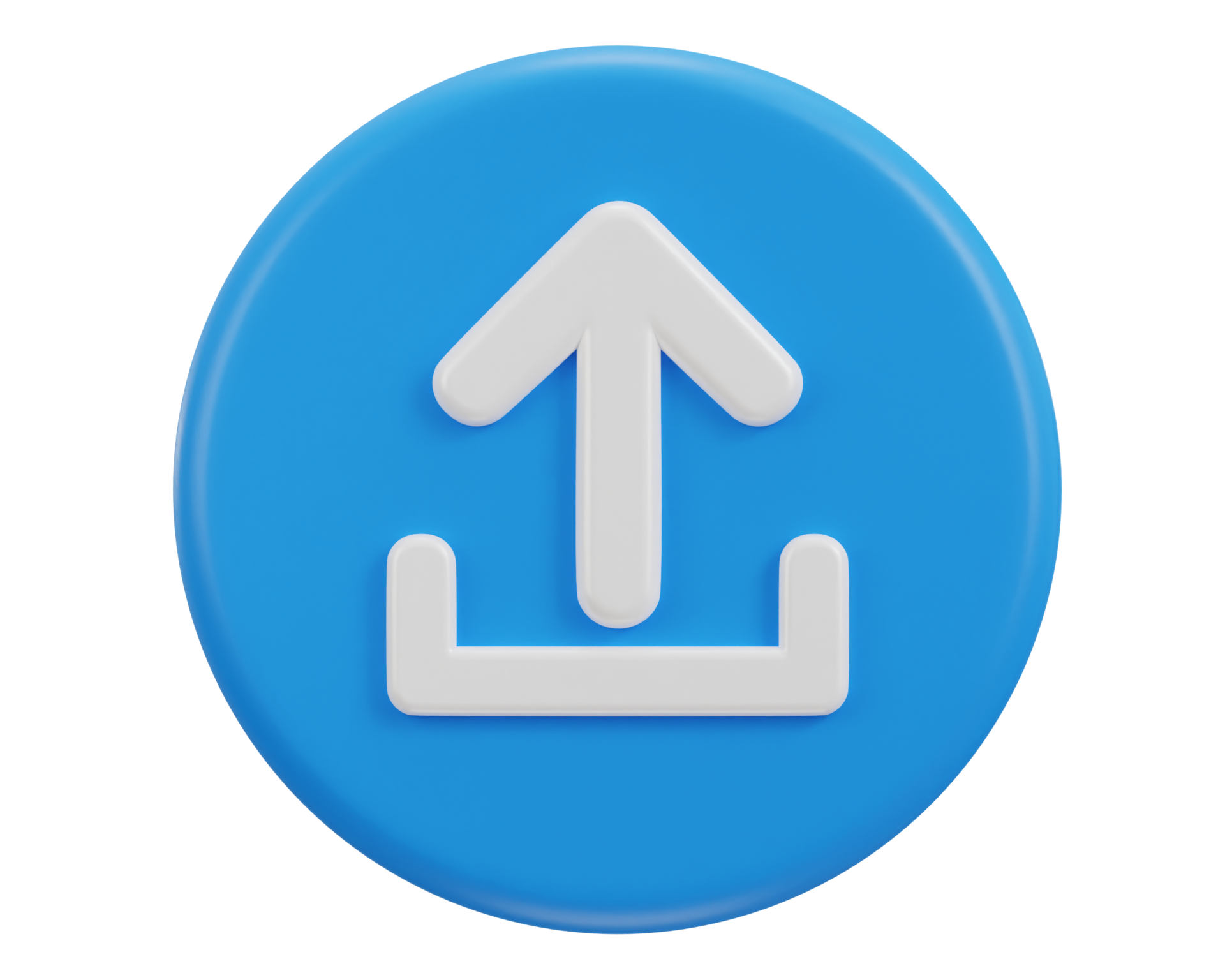 3d upload button icon 34974448 PNG