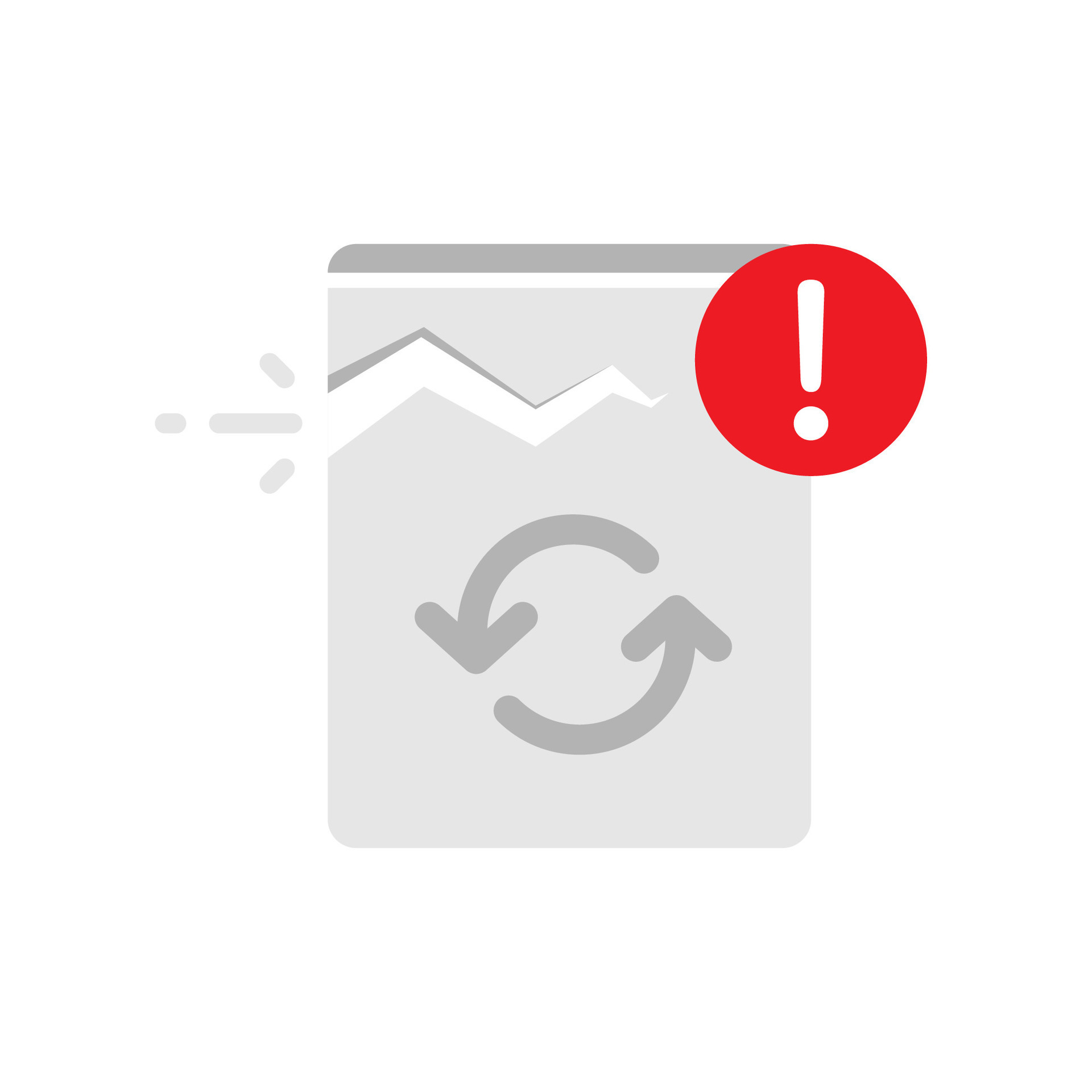Failed Load Page Tap To Retry Concept Illustration Flat Design Vector