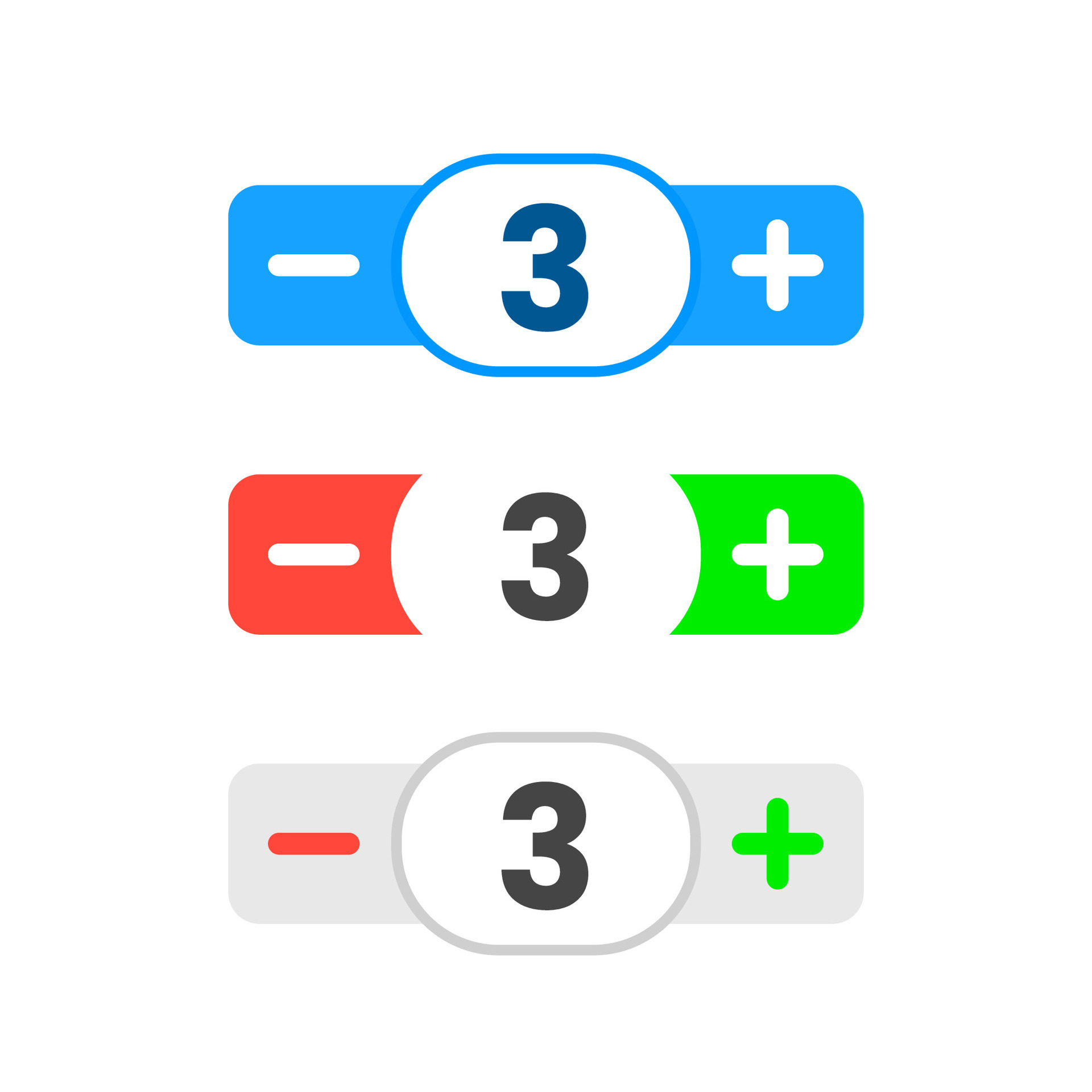 input number stepper ui vector design in different style 34987778 ... input number stepper ui vector design in different style 34987778 ...