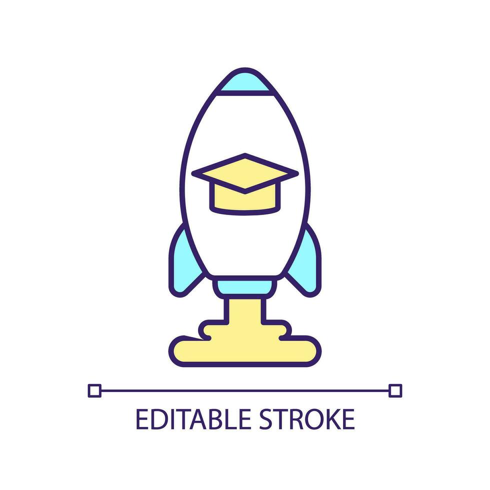 2d Editable Tech And It Fields Icon Representing Mooc Isolated Vector