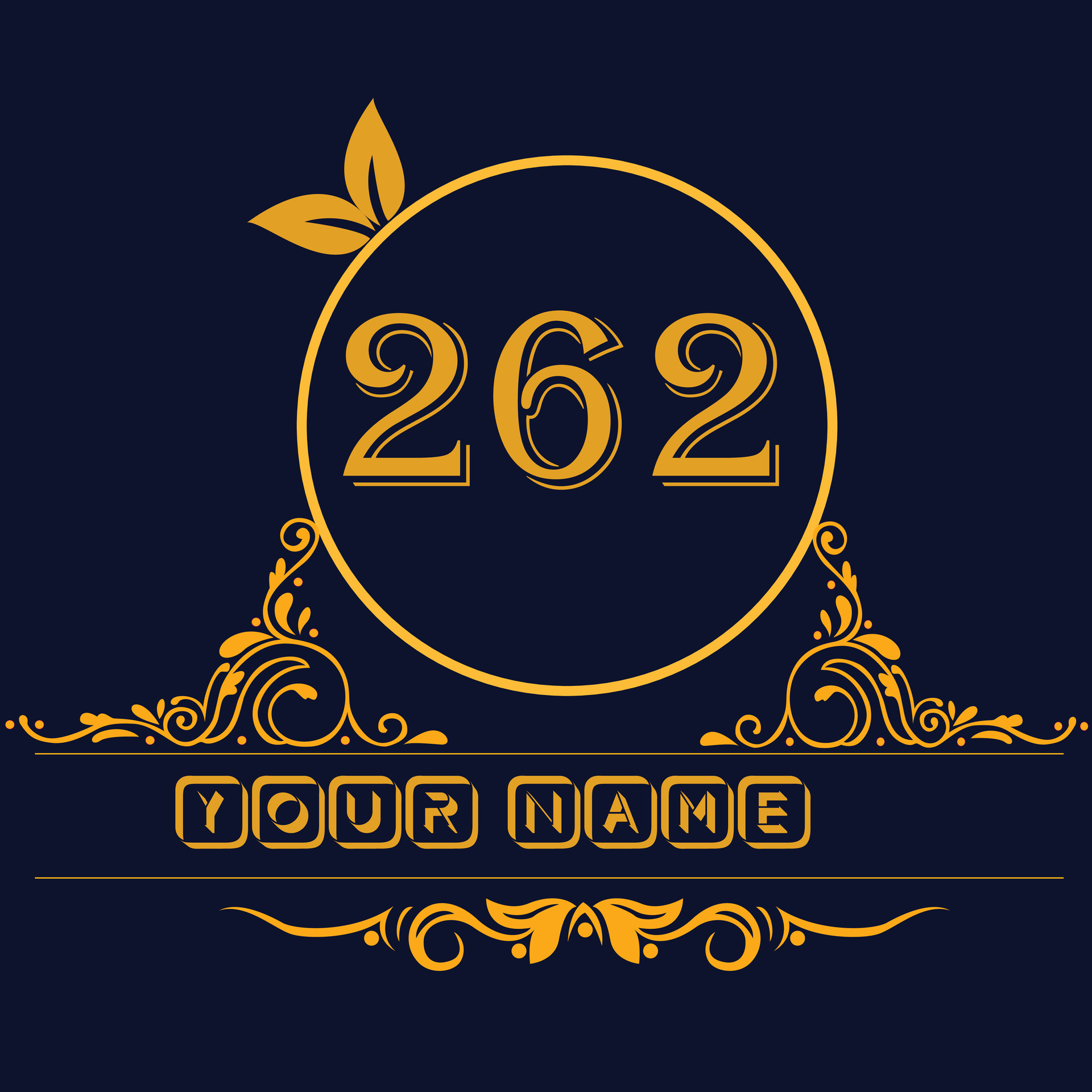 New unique logo design with number 262 34988531 Vector Art at Vecteezy