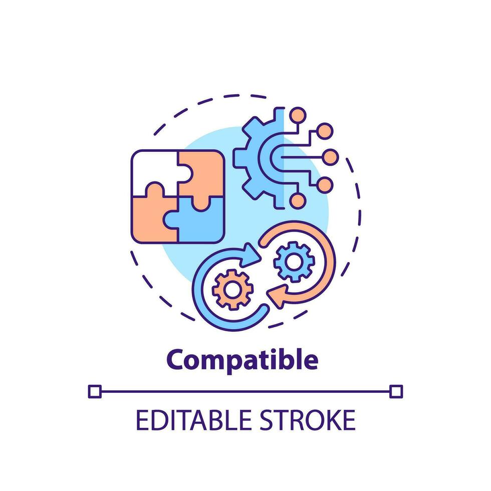 2d Editable Multicolor Icon Compatible Concept Isolated Vector Health
