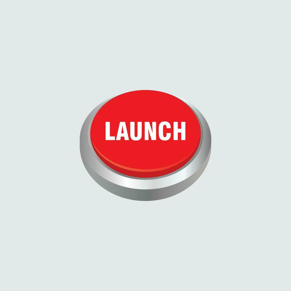 red launch button illustraton design, red push button with launch text ... red launch button illustraton design, red push button with launch text ...