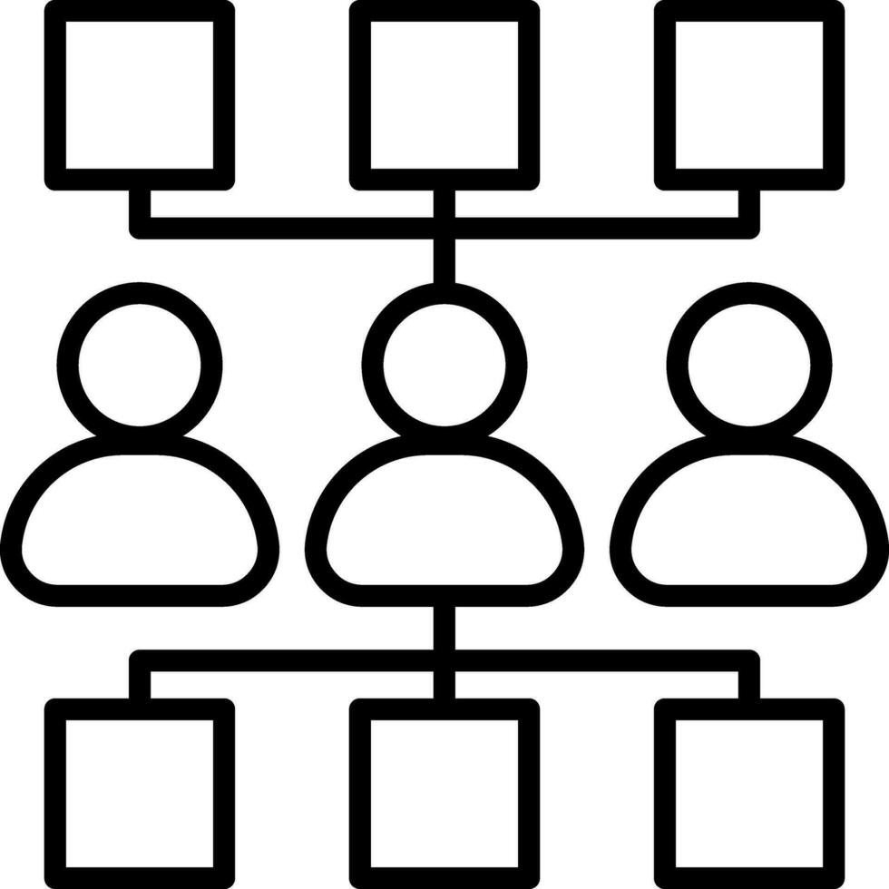 workflow icon line vector illustration 34991481 Vector Art at Vecteezy