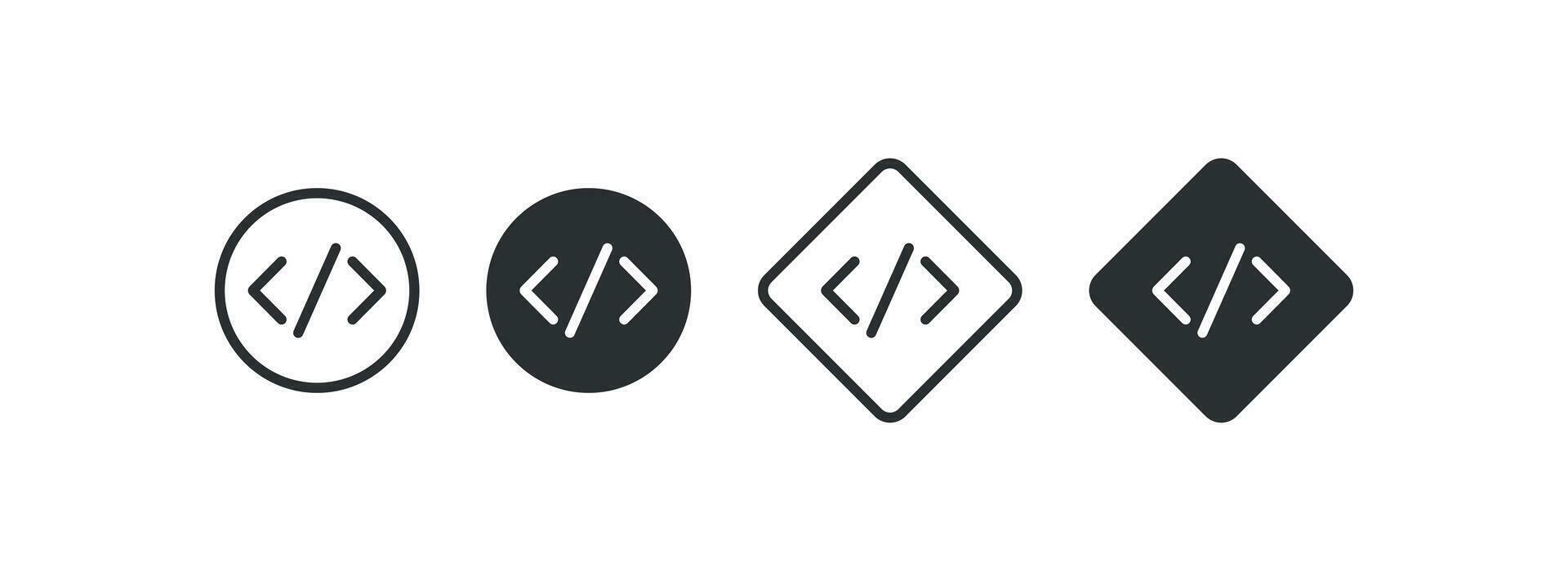 Code icon. Code html signs vector 34997129 Vector Art at Vecteezy