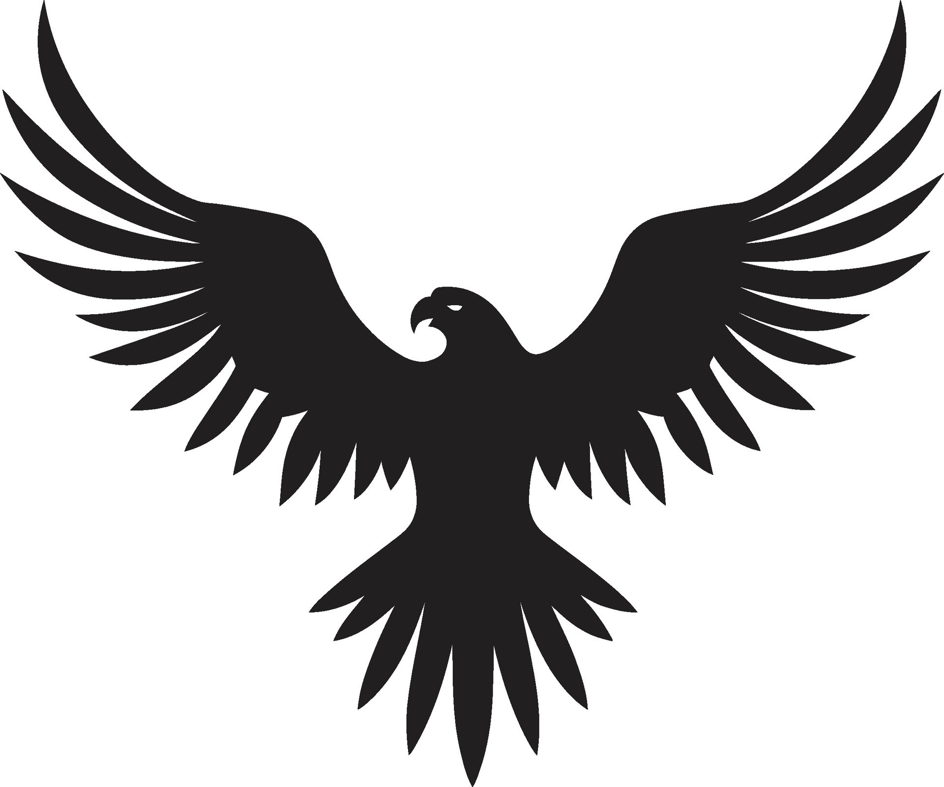 Aerial Sovereignty Eagle Vector Dynamic Raptor Silhouette Black Vector ... Aerial Sovereignty Eagle Vector Dynamic Raptor Silhouette Black Vector ...