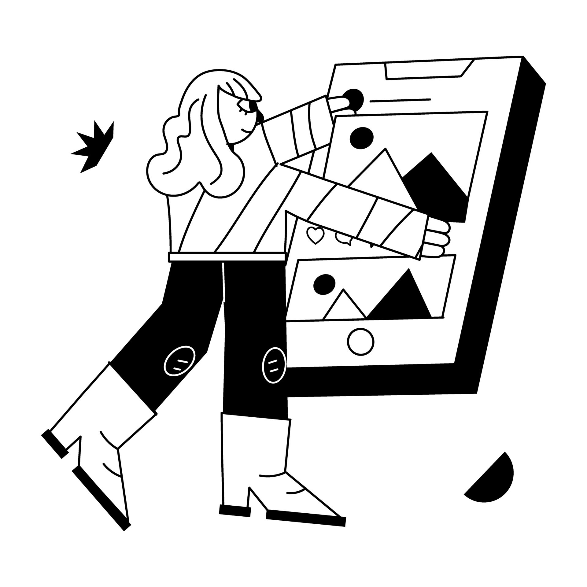 Trendy Mobile Scrolling 35016792 Vector Art At Vecteezy