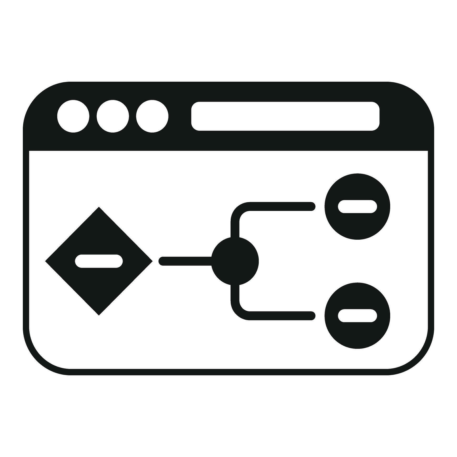 Web scheme api icon simple vector. Interface website 35018759 Vector Art at Vecteezy