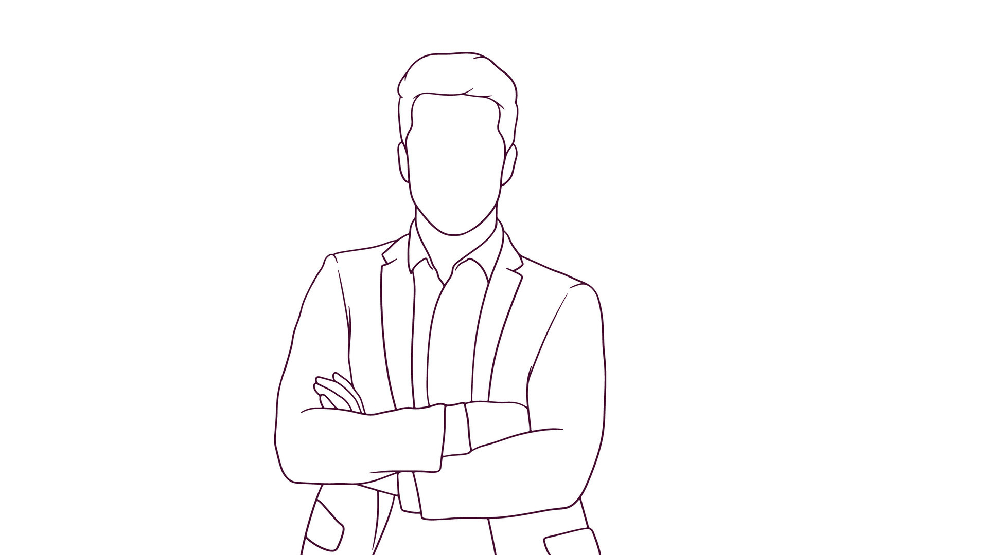 succesfull businessman with crossed arms, hand drawn style vector ... succesfull businessman with crossed arms, hand drawn style vector ...
