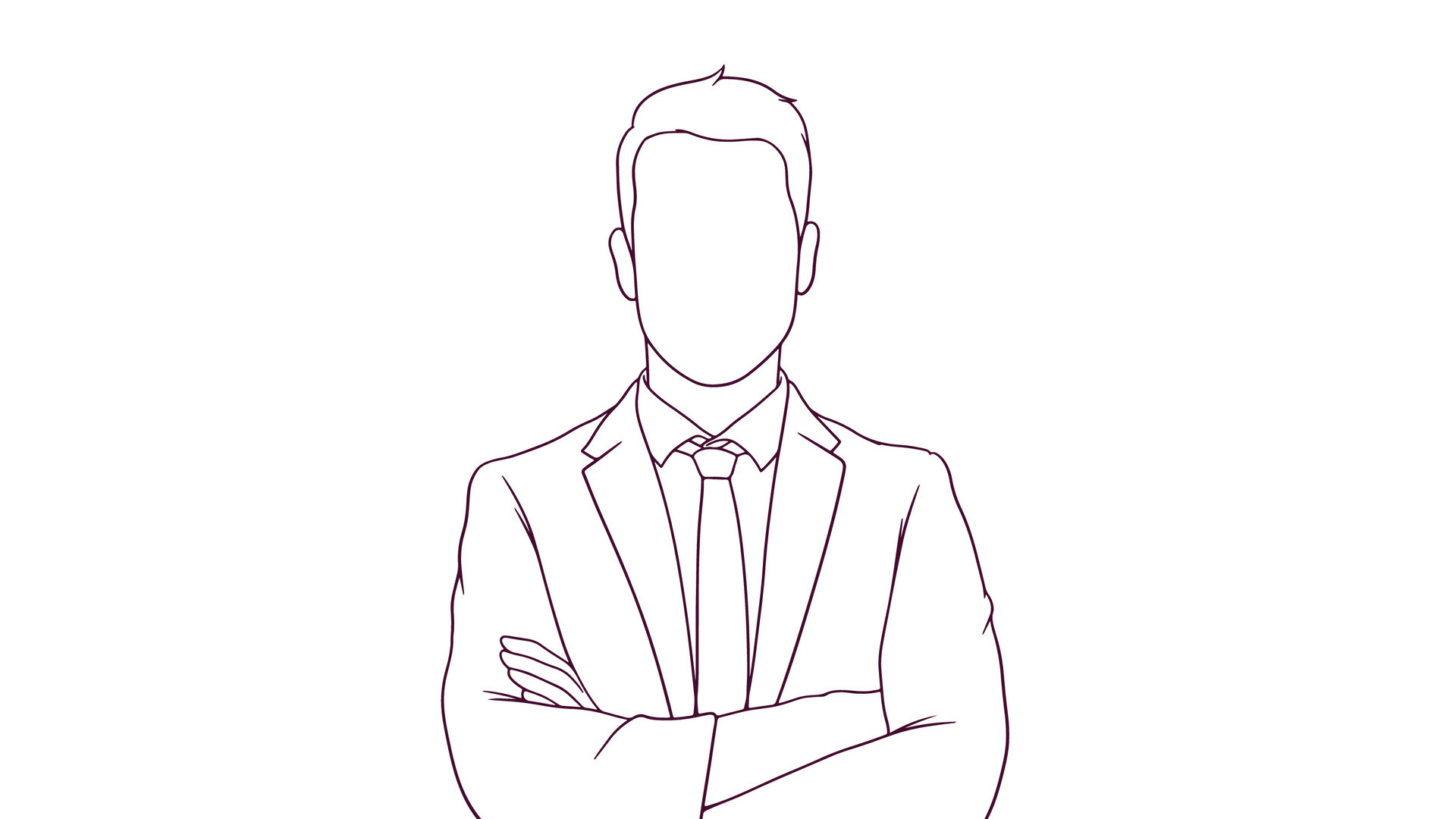 succesfull businessman with crossed arms, hand drawn style vector ... succesfull businessman with crossed arms, hand drawn style vector ...