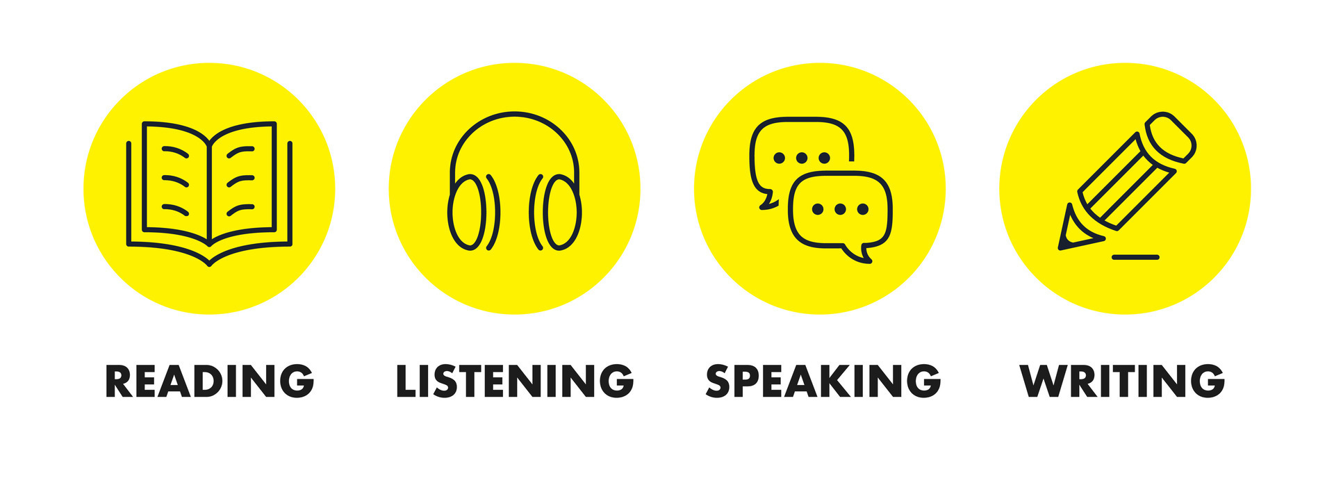 Language skills icon set line style isolated 35022941 Vector Art at ...