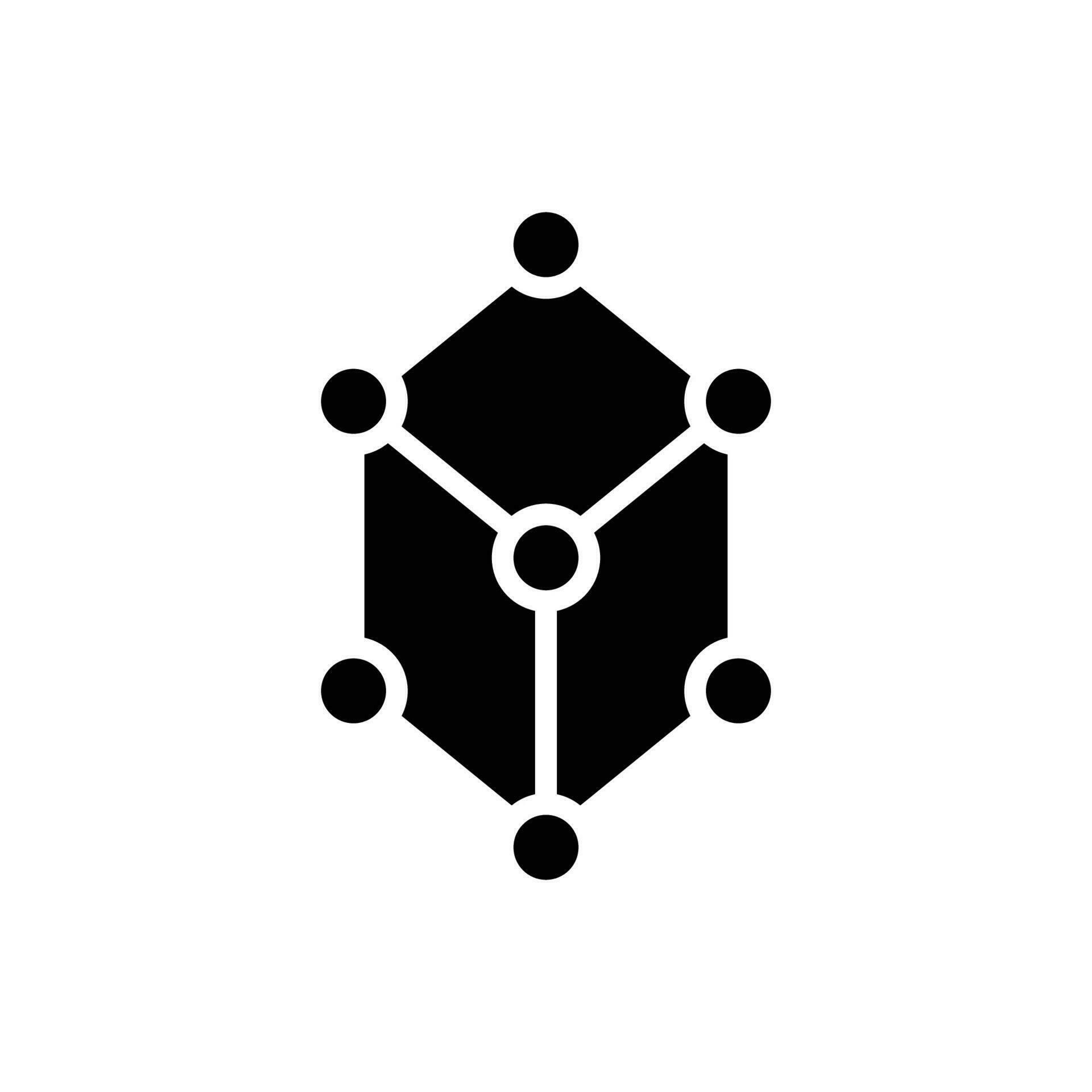 Framework icon. Simple solid style. Cloud, native, react, atom ...