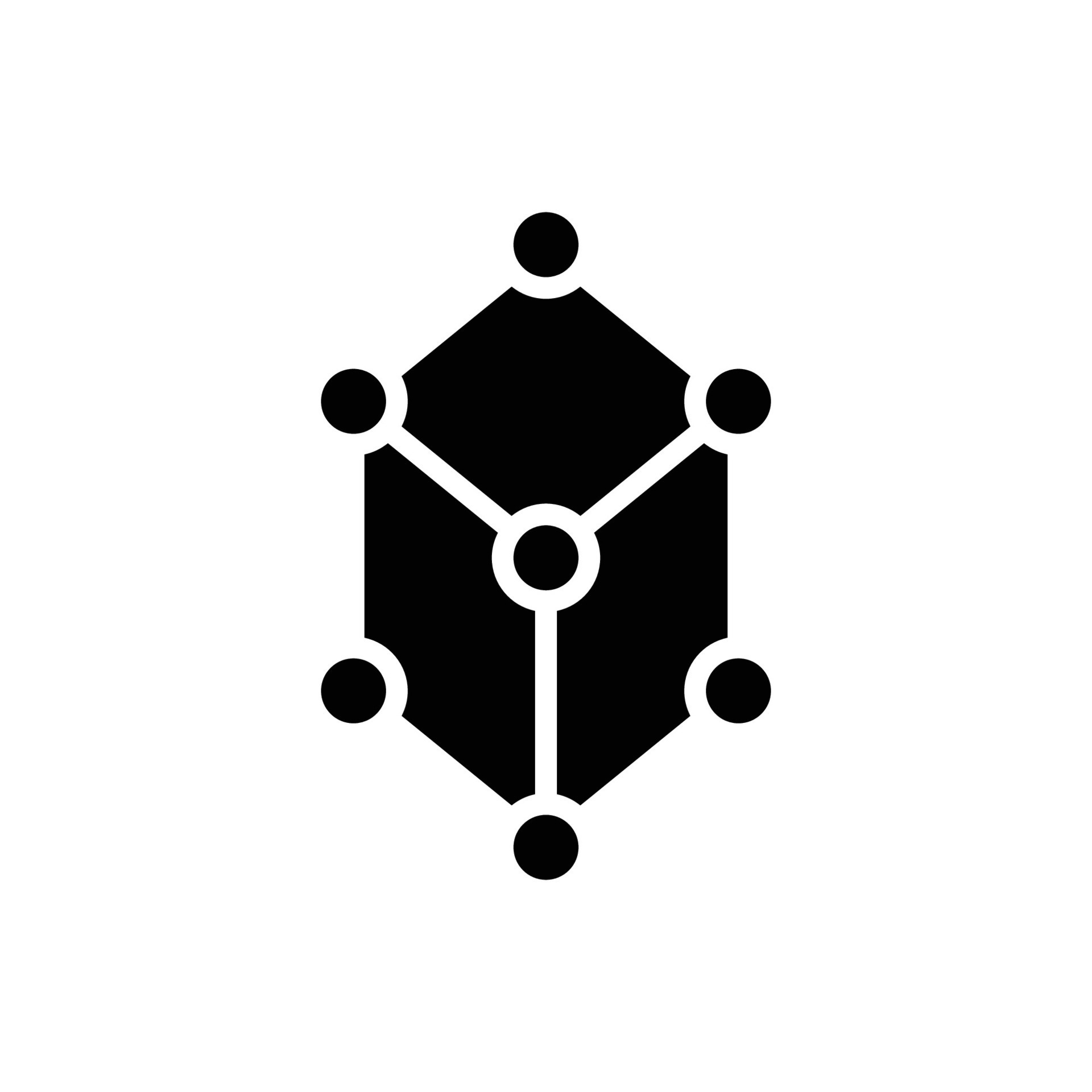 Framework icon. Simple solid style. Cloud, native, react, atom ...