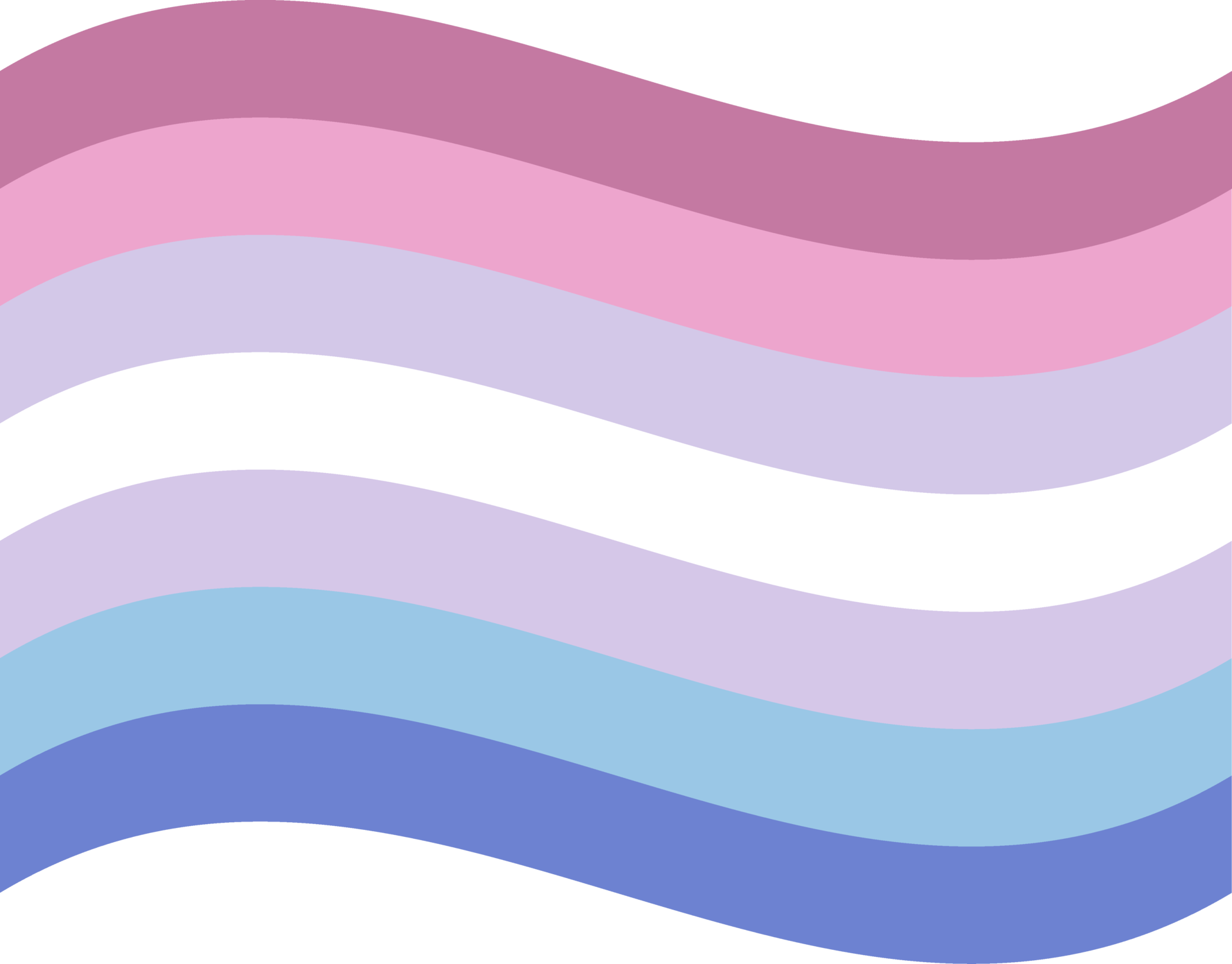 Bigender Pride Flag In Shape Presence Of Who Identify As Both Male And Female 35039015 Png