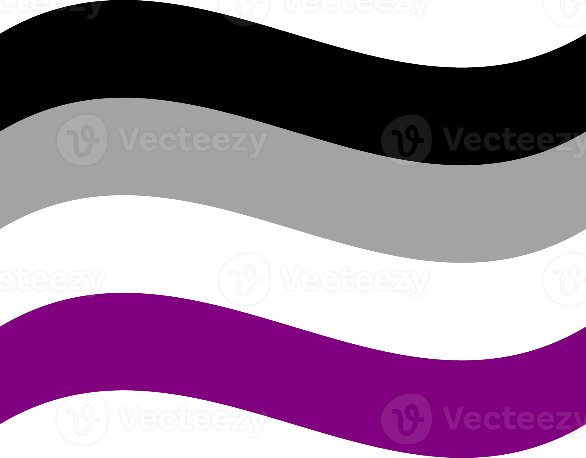 Asexual Pride Flag In Shape International Asexual Pride Flag In Shape 35039017 Png