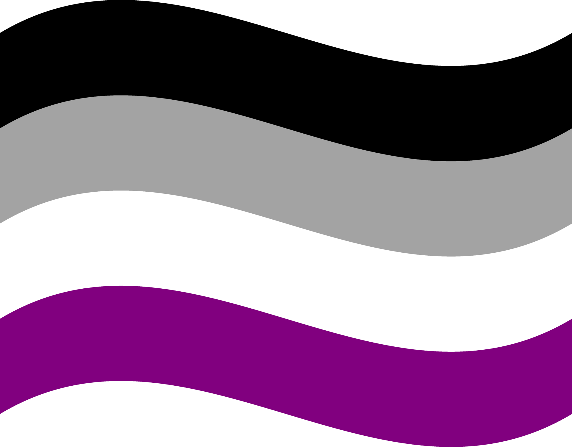 Asexual Pride Flag In Shape International Asexual Pride Flag In Shape 35039017 Png