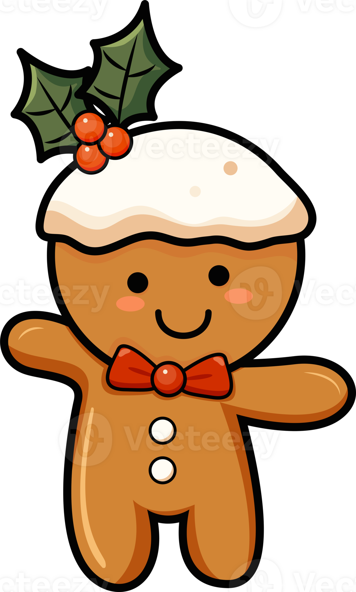 Christmas gingerbread man clipart, PNG file no background 35041290 PNG