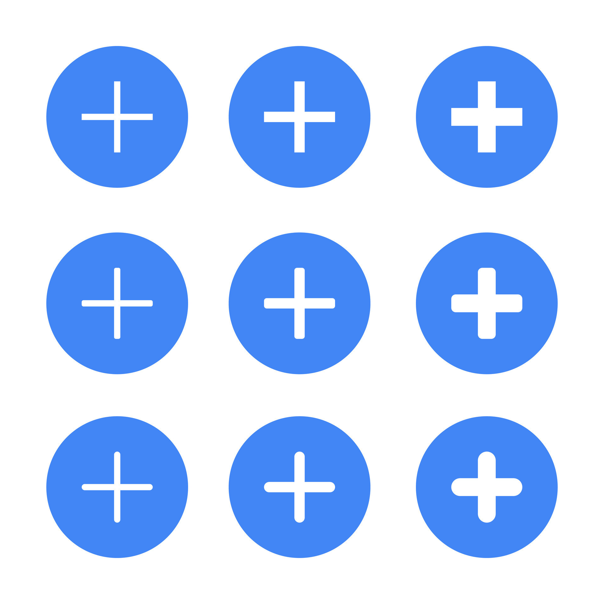 Add Button Icon Vector In Blue Circle Plus Sign Symbol 35048578 Vector