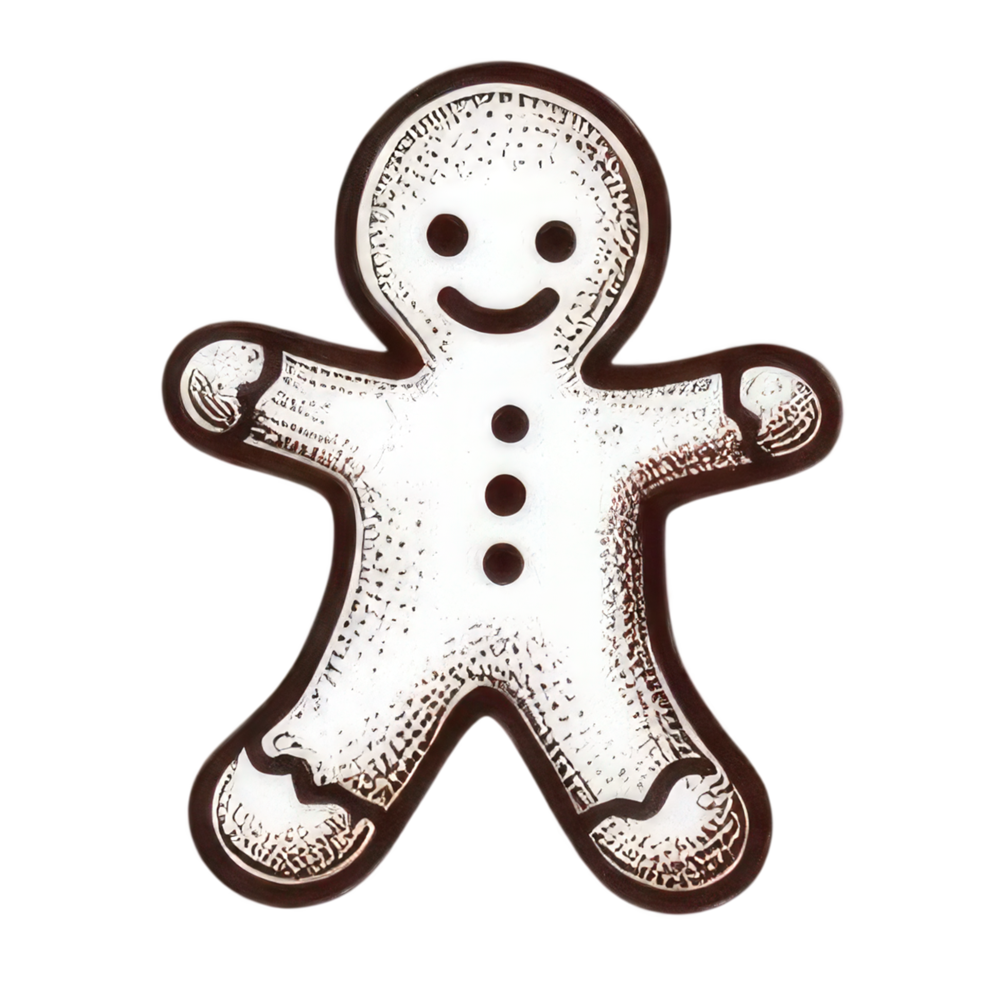 Ai Generated Christmas Gingerbread Man Isolated Ai Generated 35049529 Png