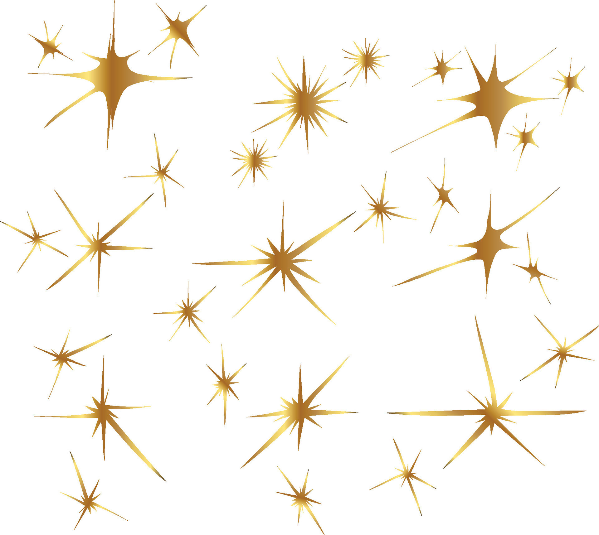 gold sparkling star collection vector 35057586 Vector Art at Vecteezy