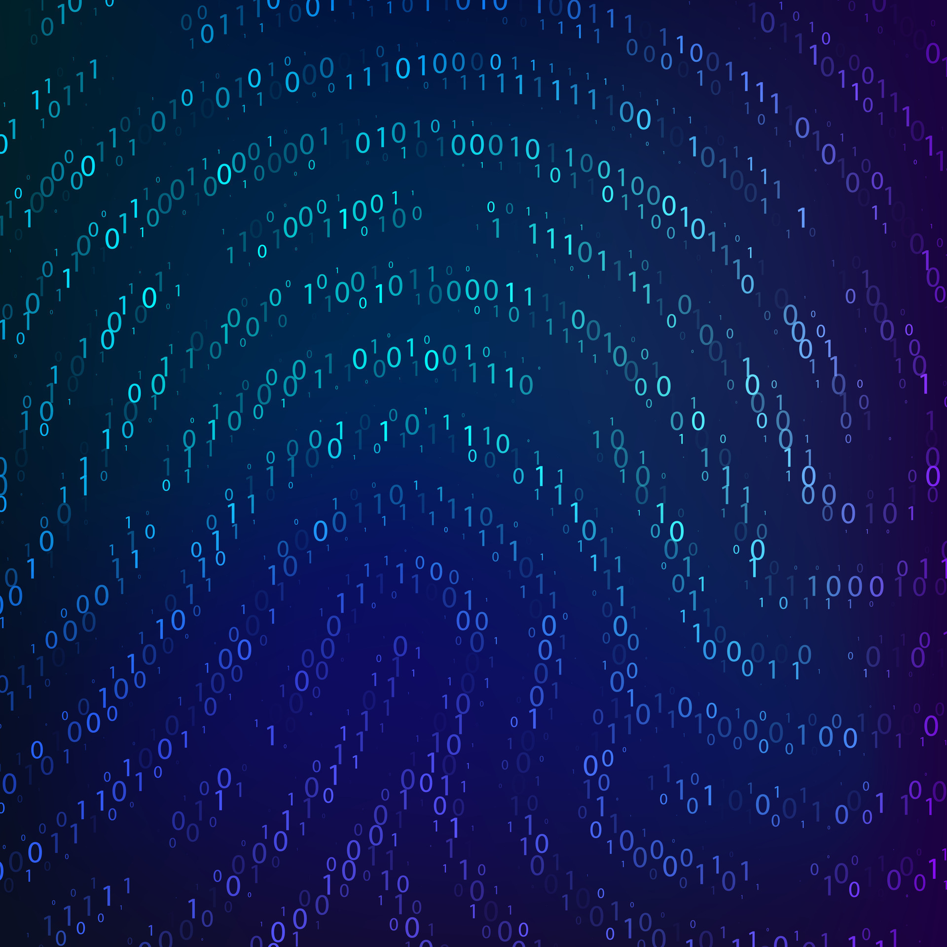 Binary Code By Fingerprint Shape Biometric Data Cyber Security