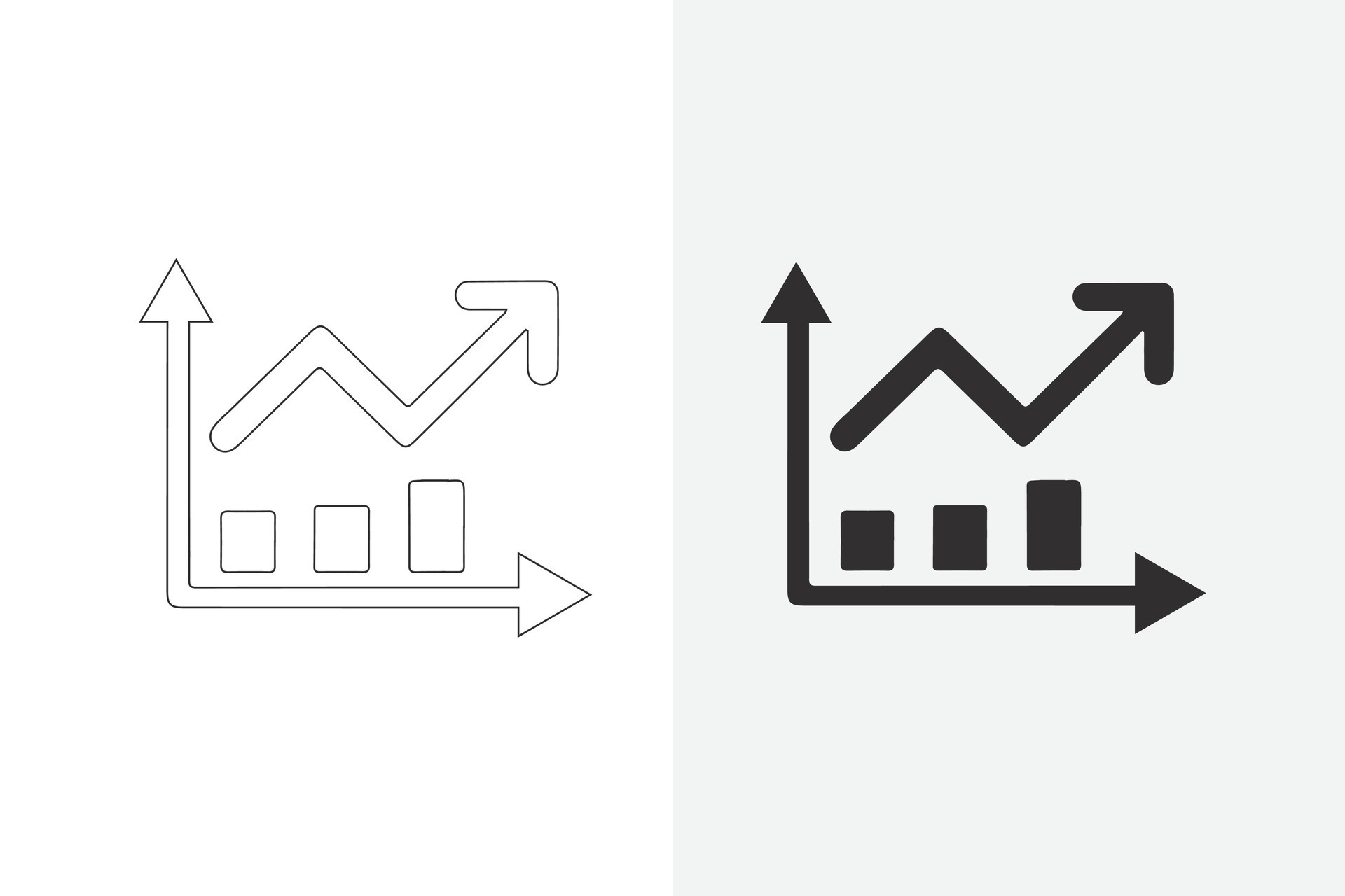 Icons representing percentage growth and decline are placed. Stock ... Icons representing percentage growth and decline are placed. Stock ...