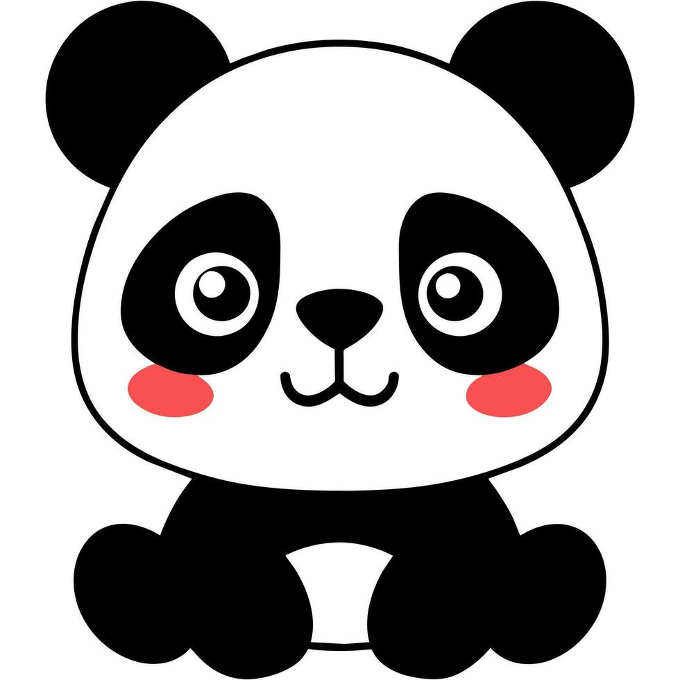 Cute Panda Clipart 35061149 Vector Art At Vecteezy