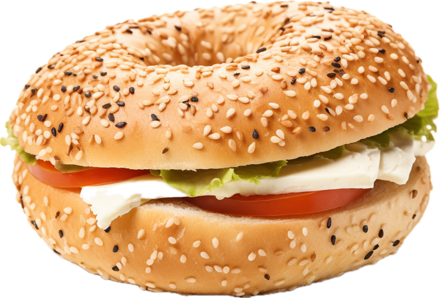 Ai Generated Fresh Bagel Sandwich Png 35063214 Png