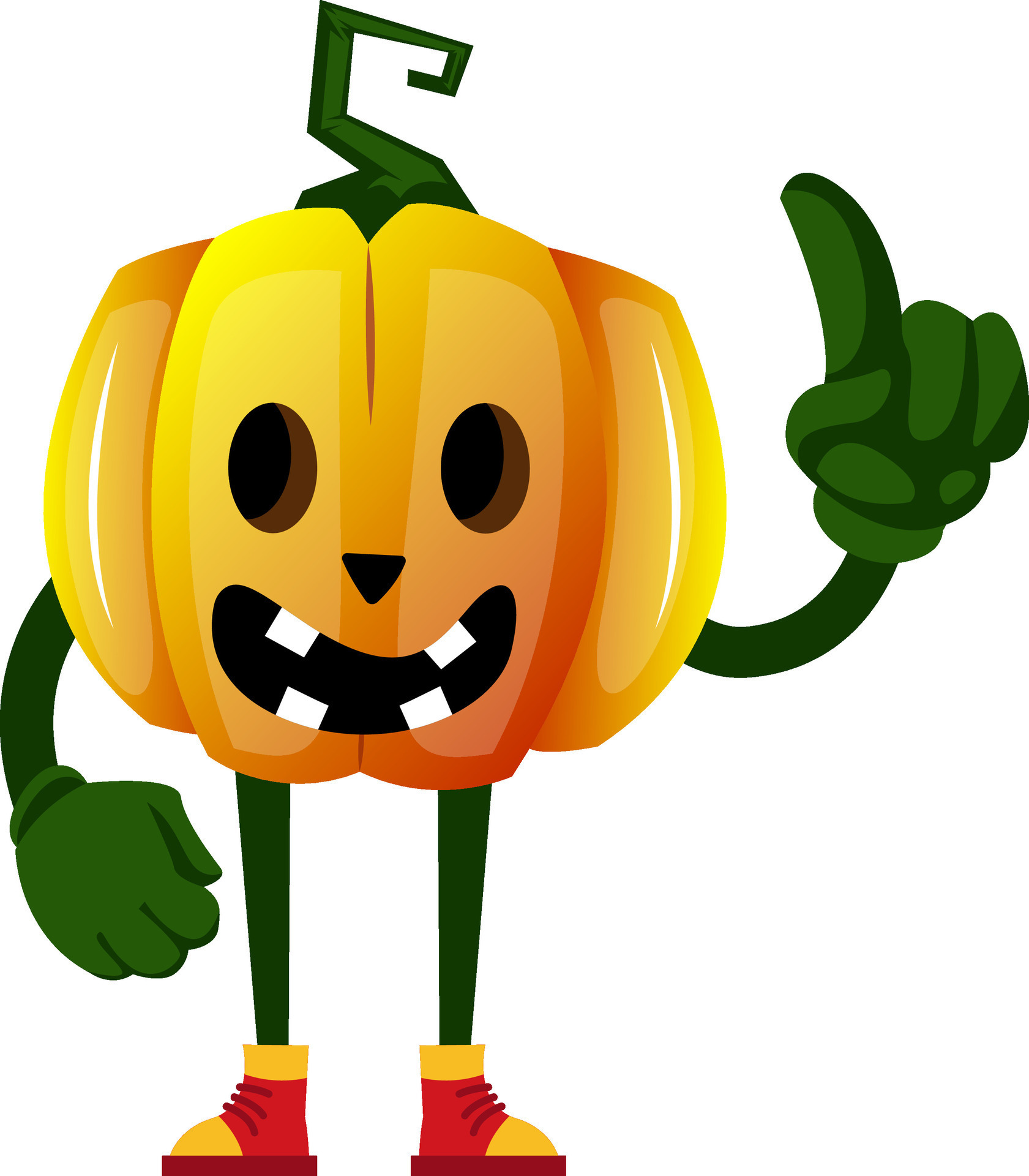 calabaza feliz, ilustración, vector sobre fondo blanco. 35068190 Vector en Vecteezy