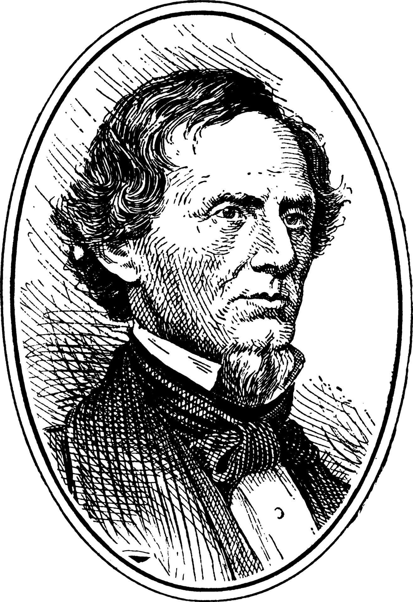 Jefferson Davis, vintage illustration 35068679 Vector Art at Vecteezy