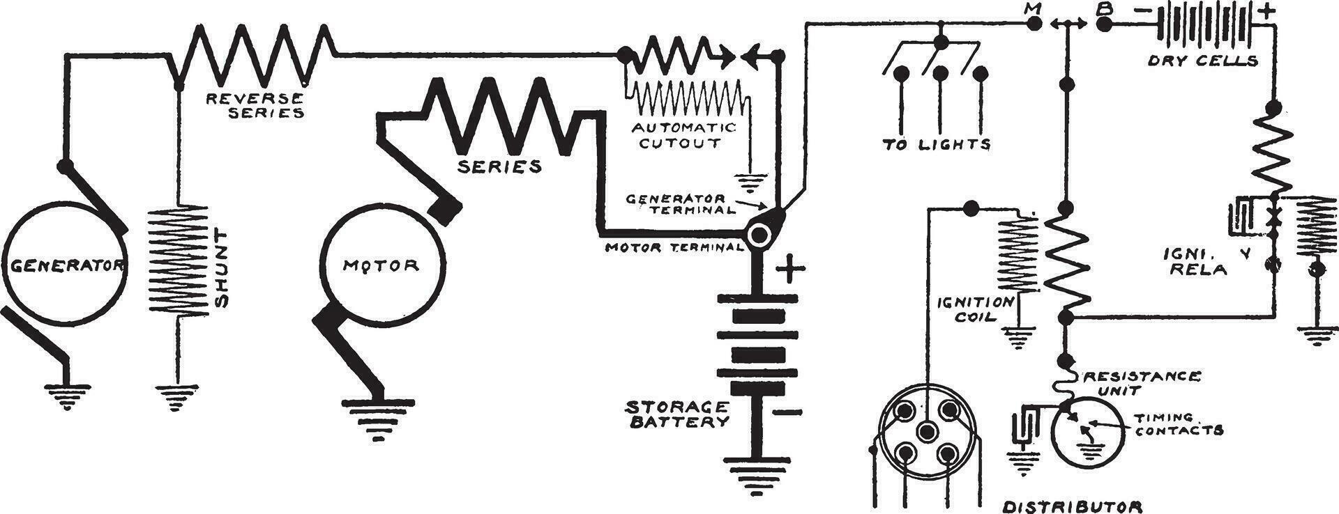Single Wire System Vintage Illustration 35072850 Vector Art At Vecteezy