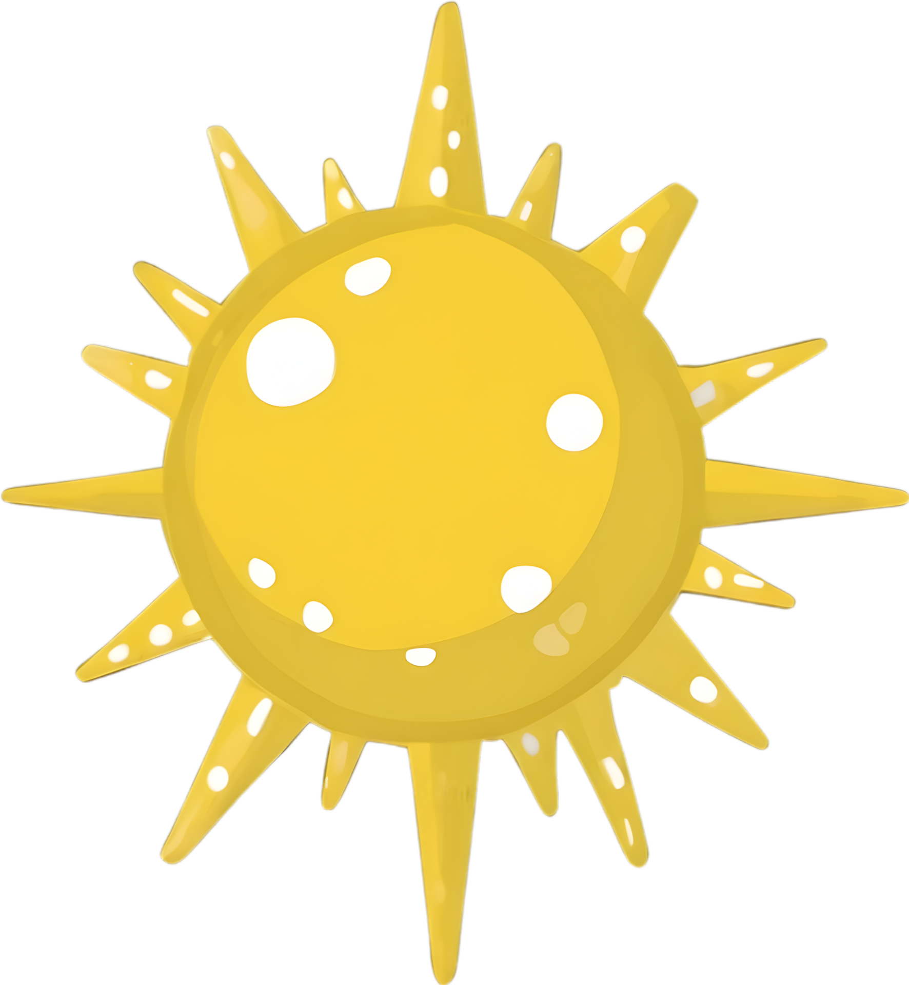 AI generated sun shaped christmas decoration clipart 35079219 PNG
